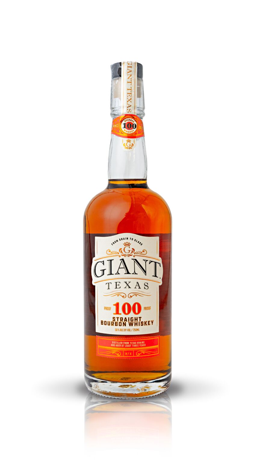 100 Straight Bourbon Whiskey - Giant Texas Distillers